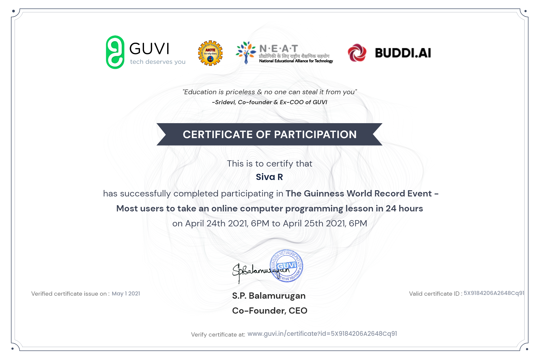 Python Developer - Siva R